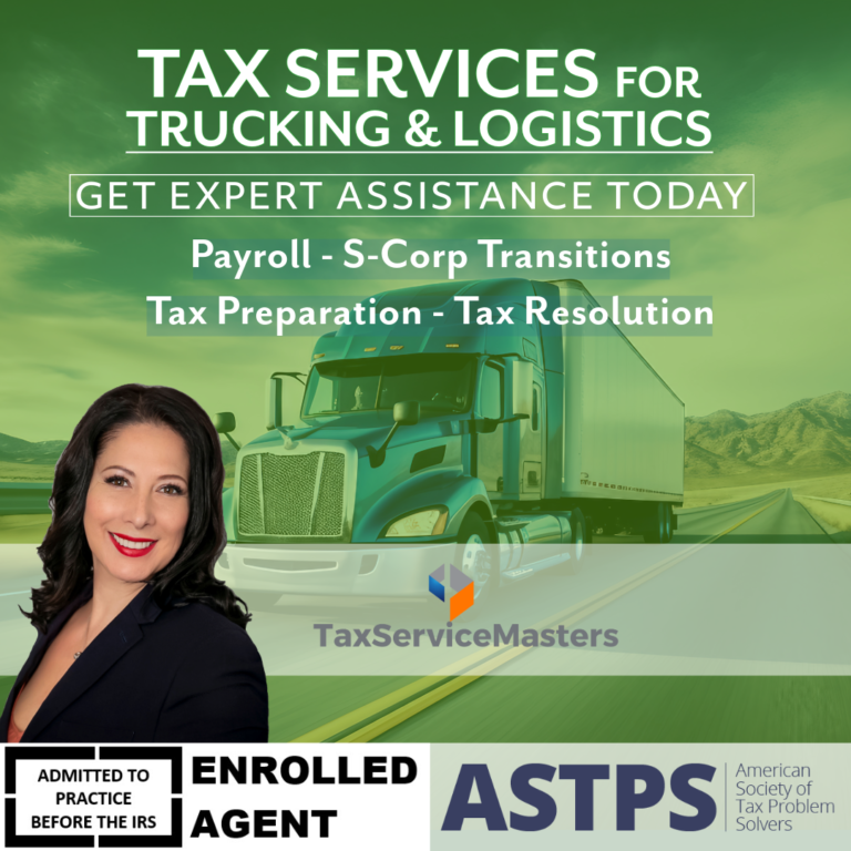 Truck Drivers | Tax Service Masters, Tax Resolution & Tax Preparers